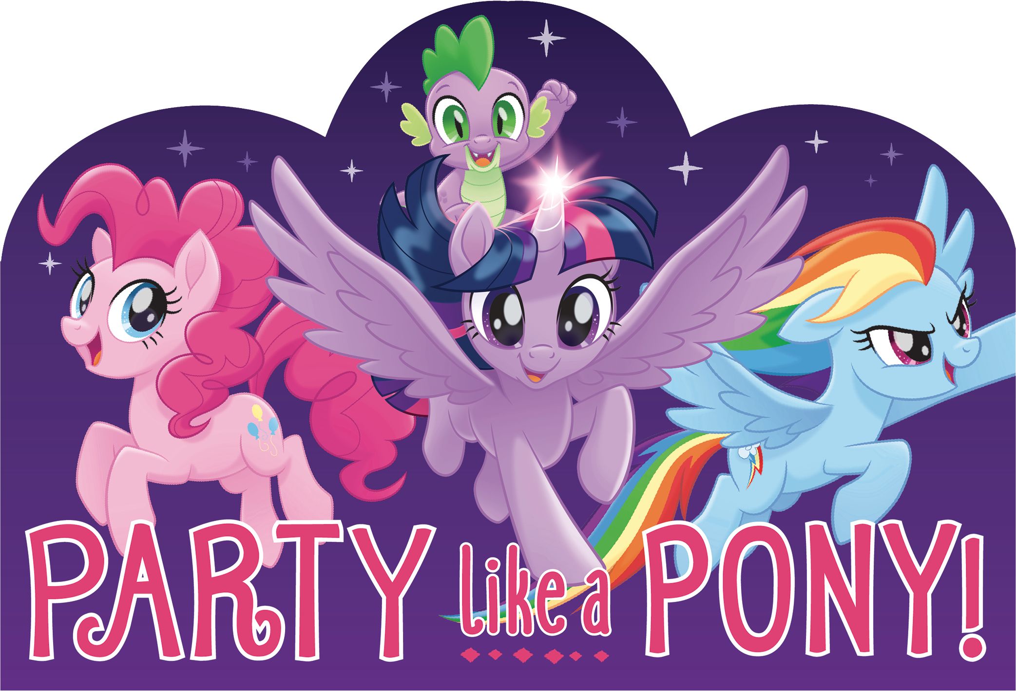 Party Like A Pony My Little Pony Birthday Party Invitations, 8-pk ...