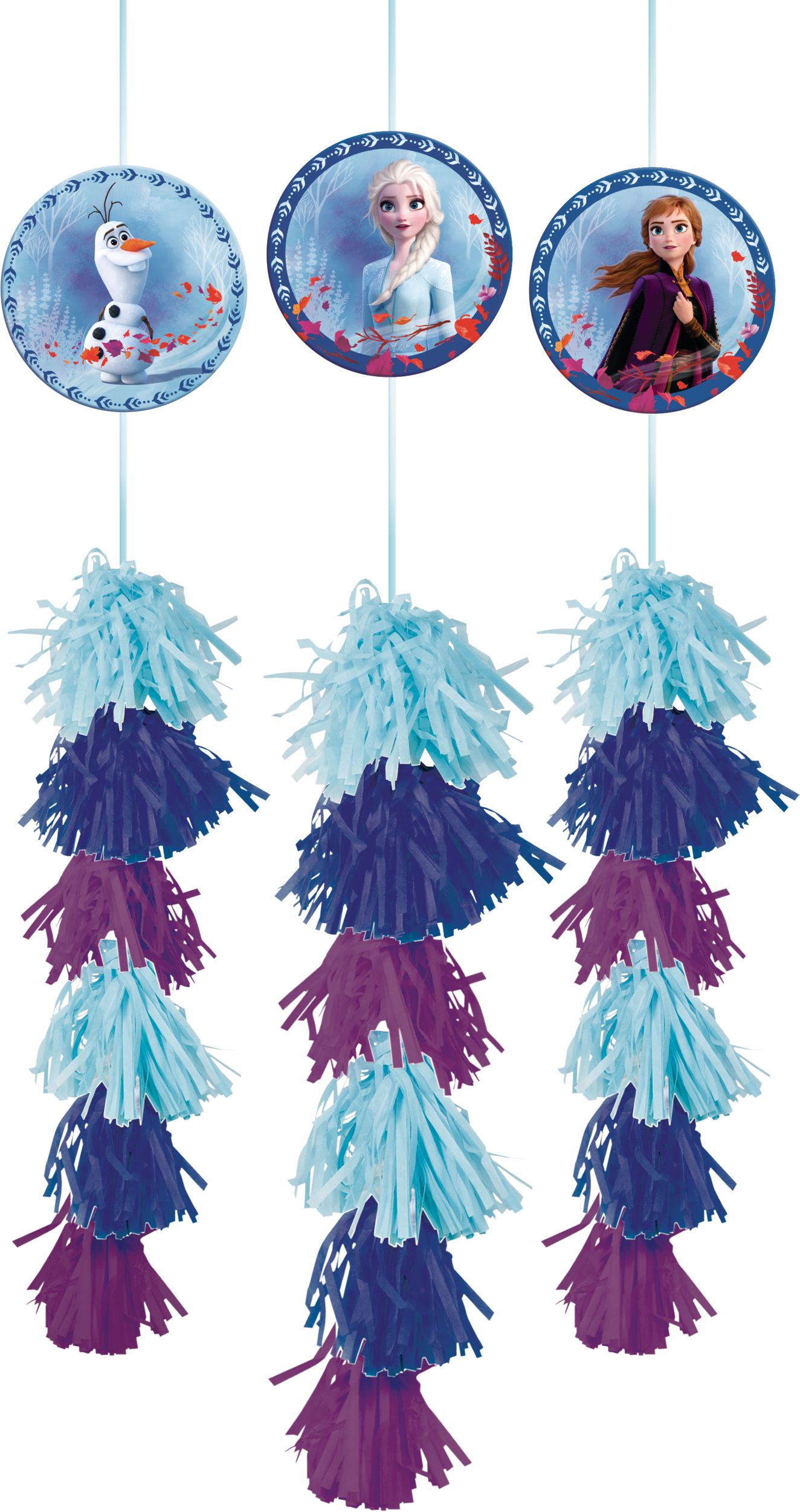 Disney Frozen 2 Birthday Party Tassel Decorations, 3-pc | Party City