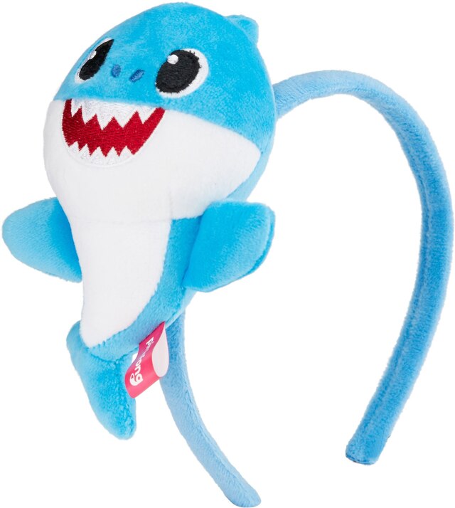Baby Shark Singing Plush Headband, Blue/White, One Size, Wearable ...