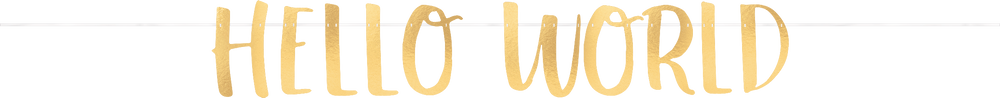 Metallic Hello World Baby Banner Kit | Canadian Tire