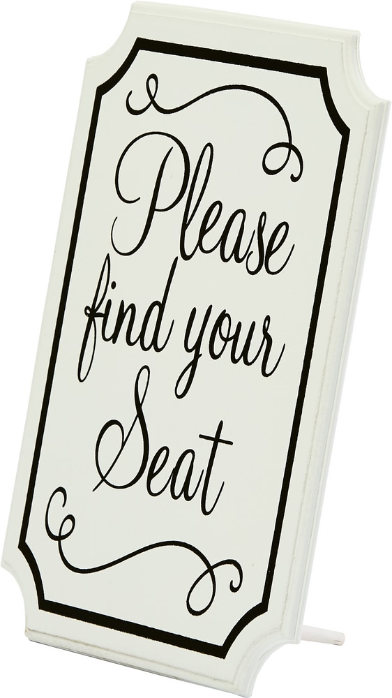 Please Find Your Seat Sign | Party City