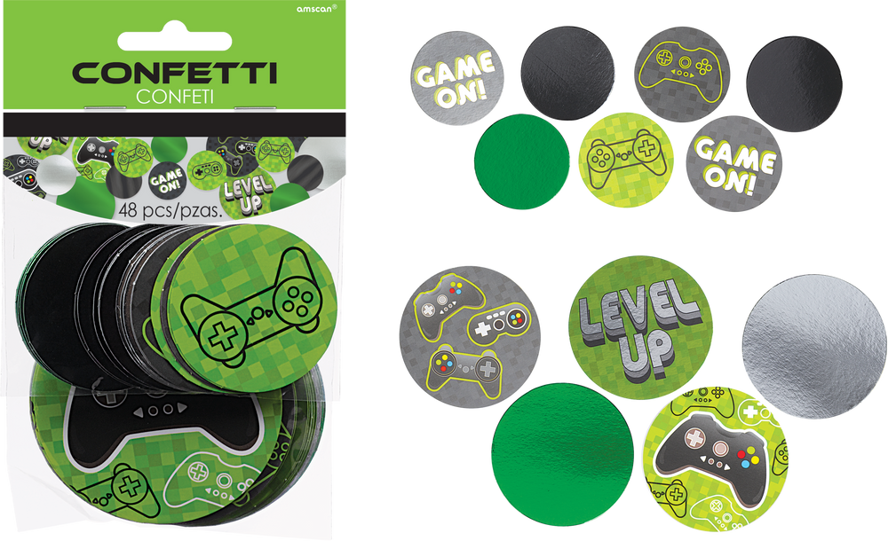 Giant Level Up Birthday Party Video Game Confetti, 48-pc | Canadian Tire