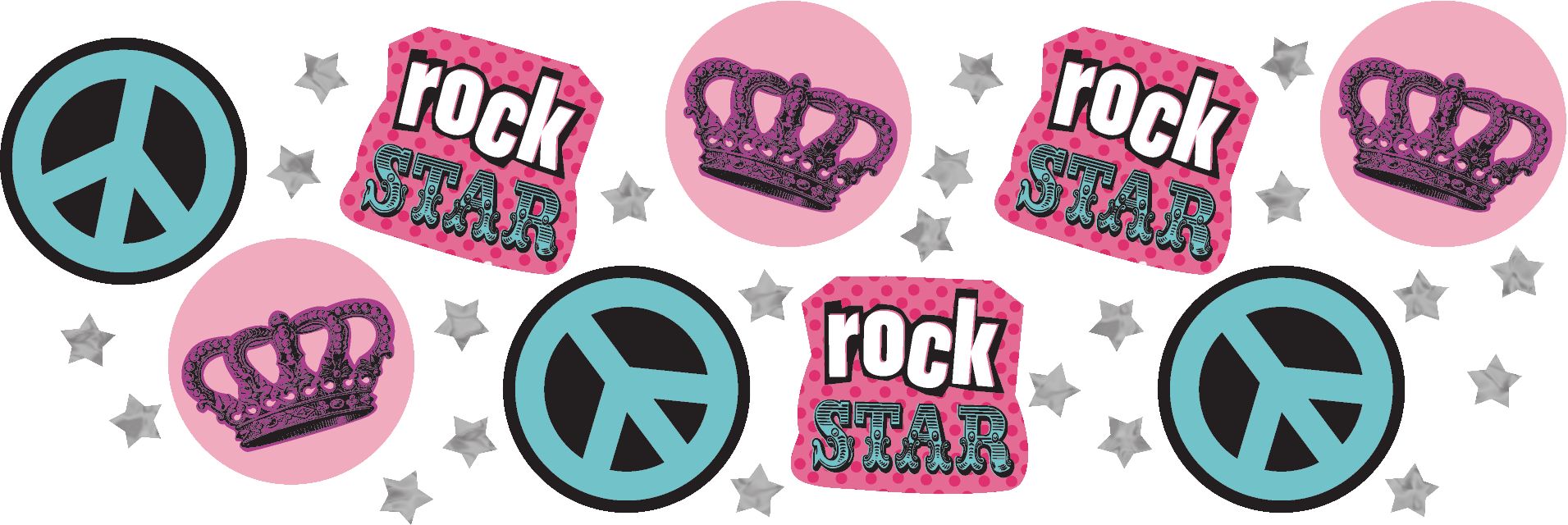 Rocker Princess Value Pack Confetti | Party City