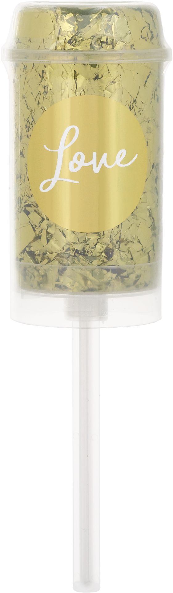 "Congrats Love" Metallic Confetti Cannon Poppers, Gold, 2-pk, for ...