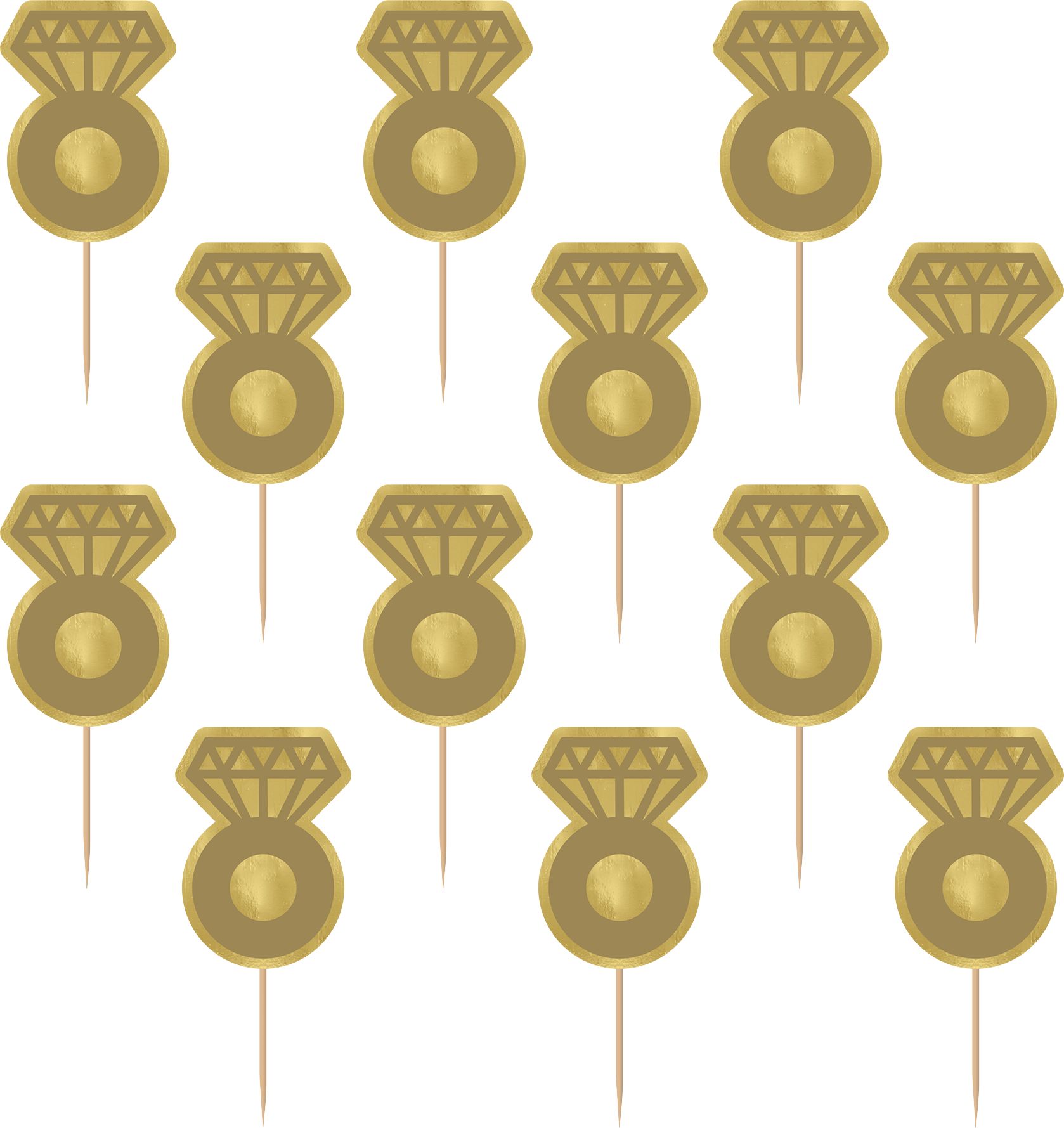 Gold Ring Picks, 24-ct | Party City