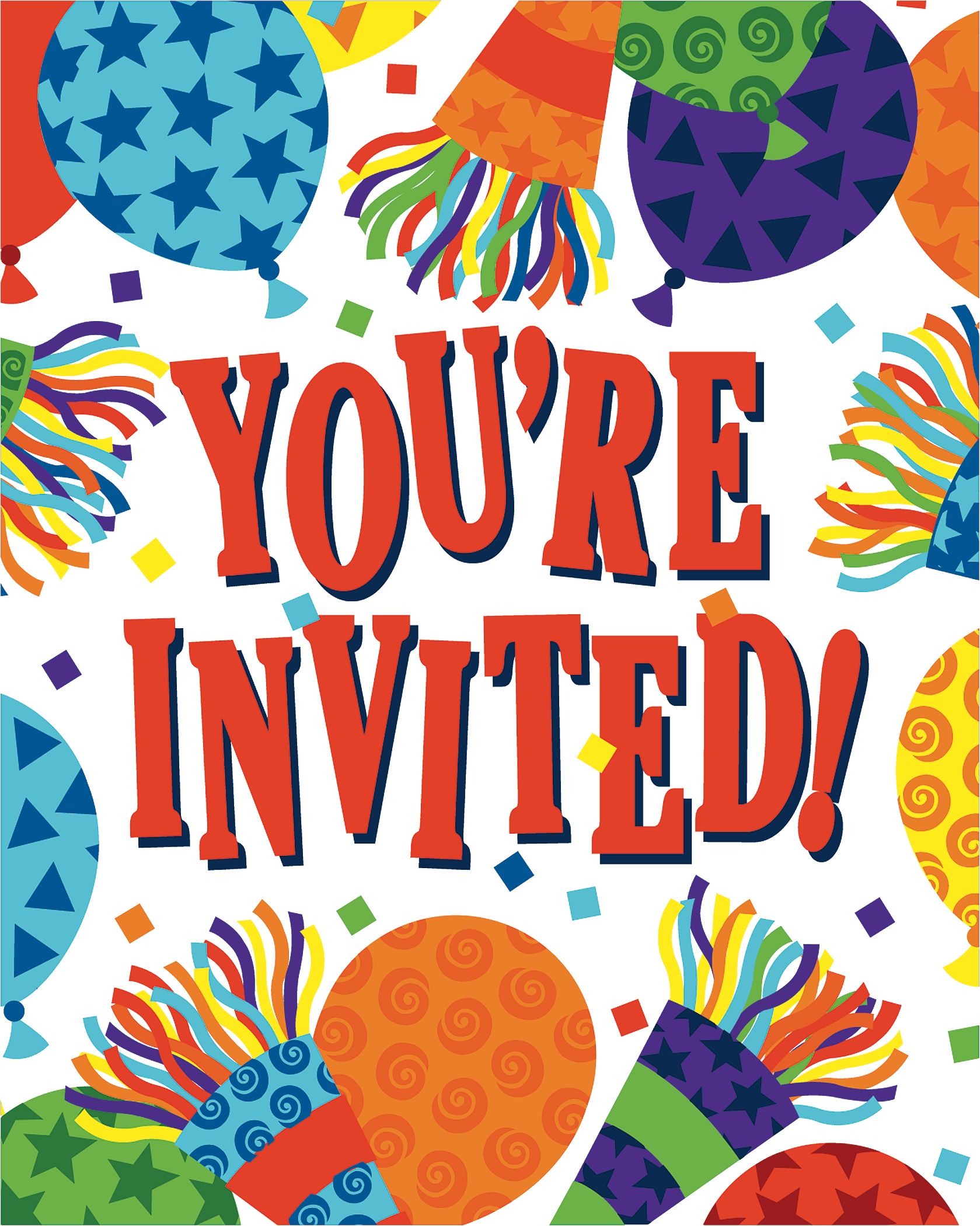 Birthday Invitation Postcard Horn Val | Party City