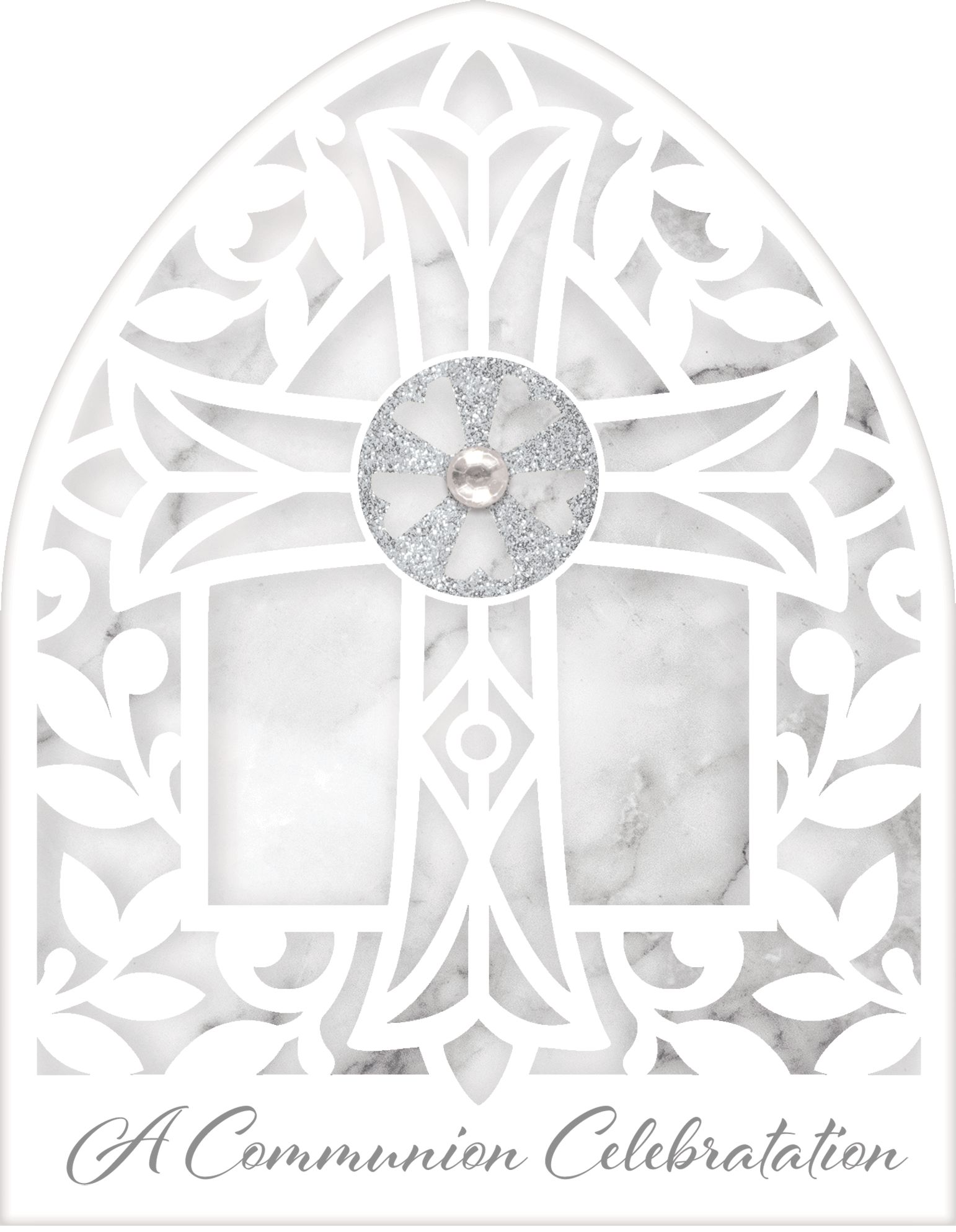 White & Gray Marble First Communion Invitations, 8-pk | Canadian Tire