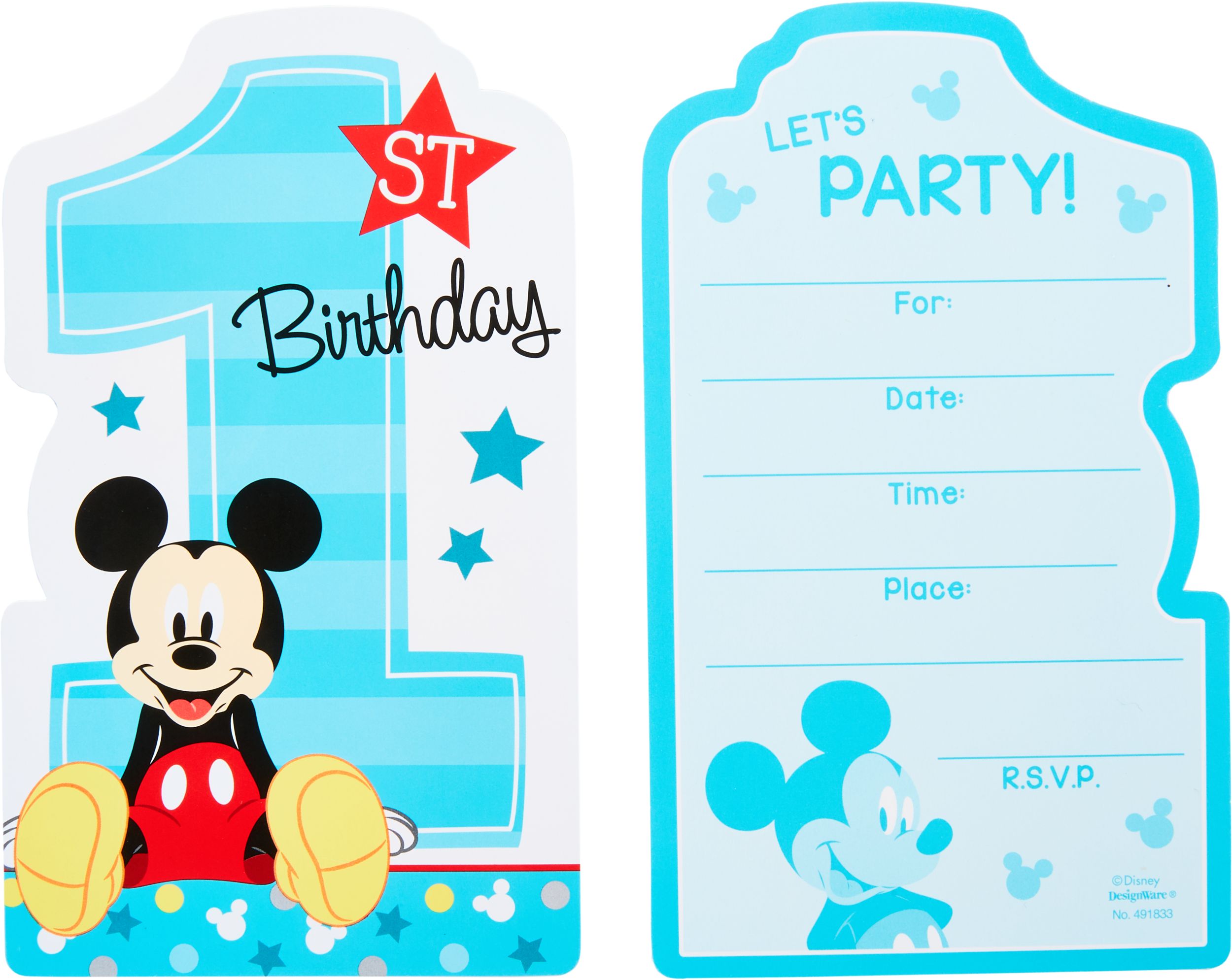 mickey mouse editable invitations