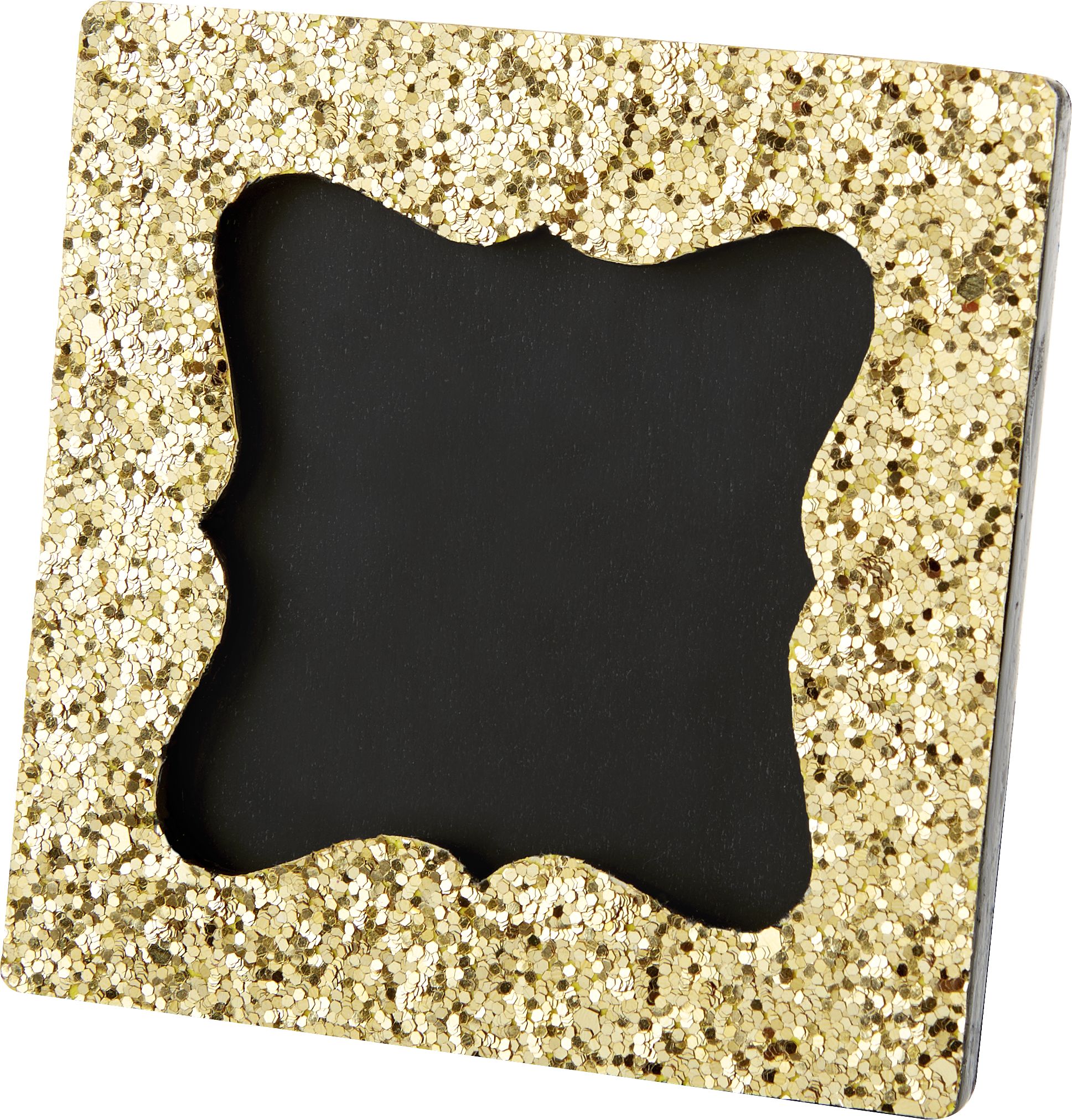 Chalkboard Gold Glitter Frame | Party City