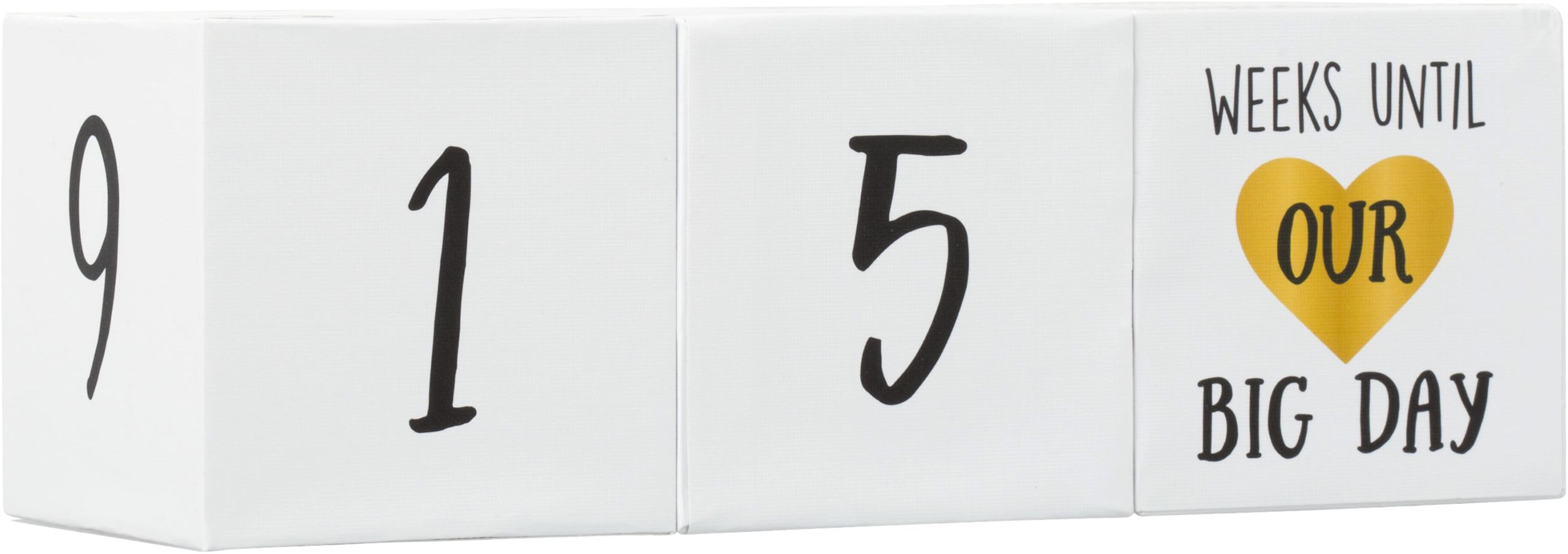 Countdown to Wedding Blocks, 3-pc | Party City