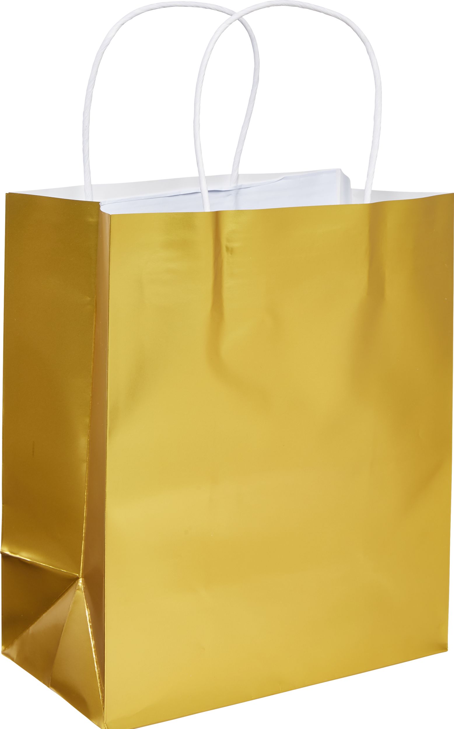 Small Gold Paper Gift Bag | Party City