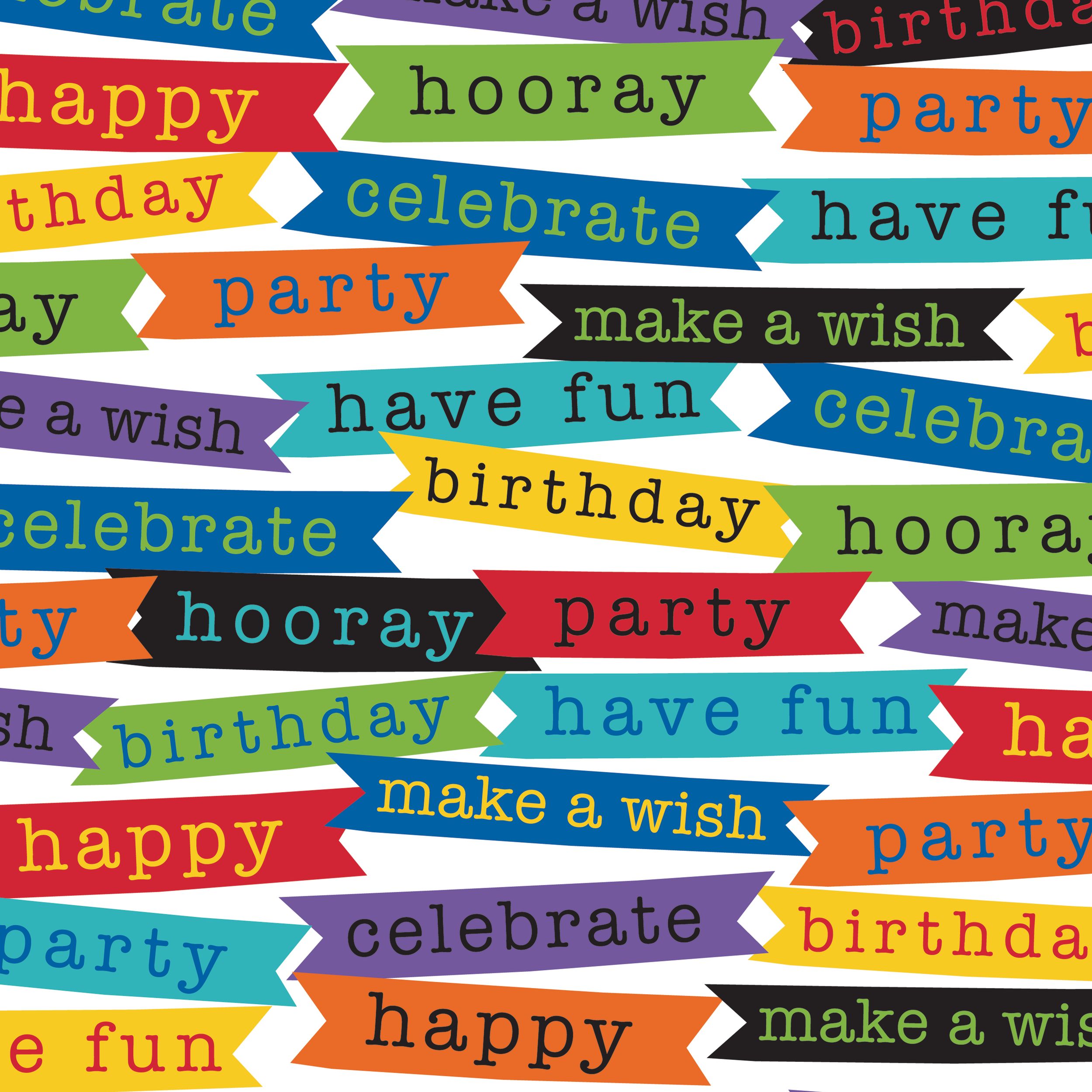 Expression Banners Birthday Gift Wrap | Party City