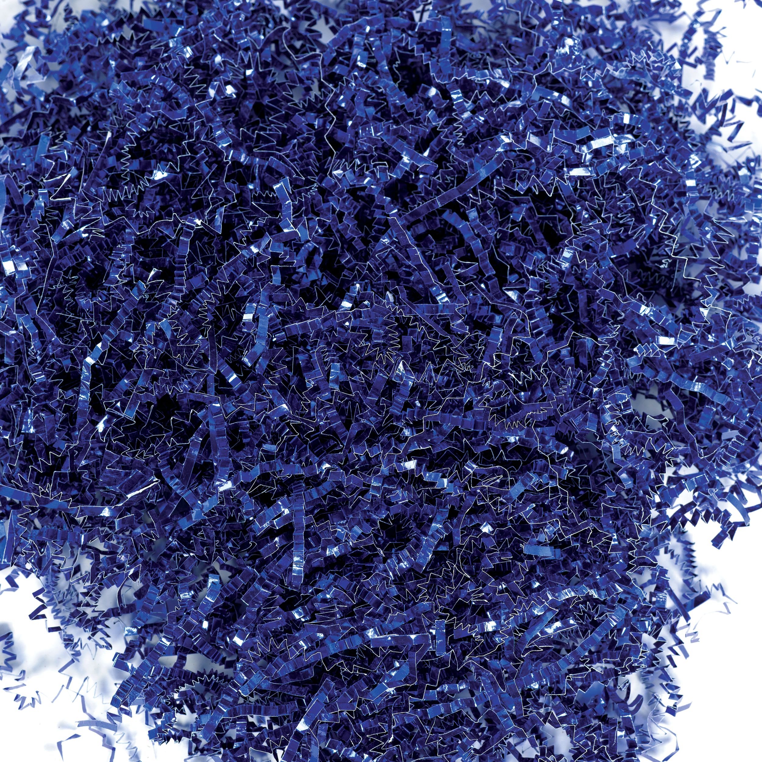 Metallic Blue Crinkle Paper Shreds | Party City