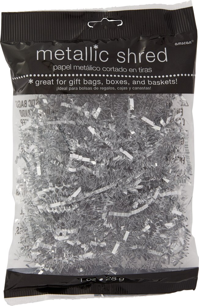 Metallic Silver Crinkle Paper Shreds | Canadian Tire