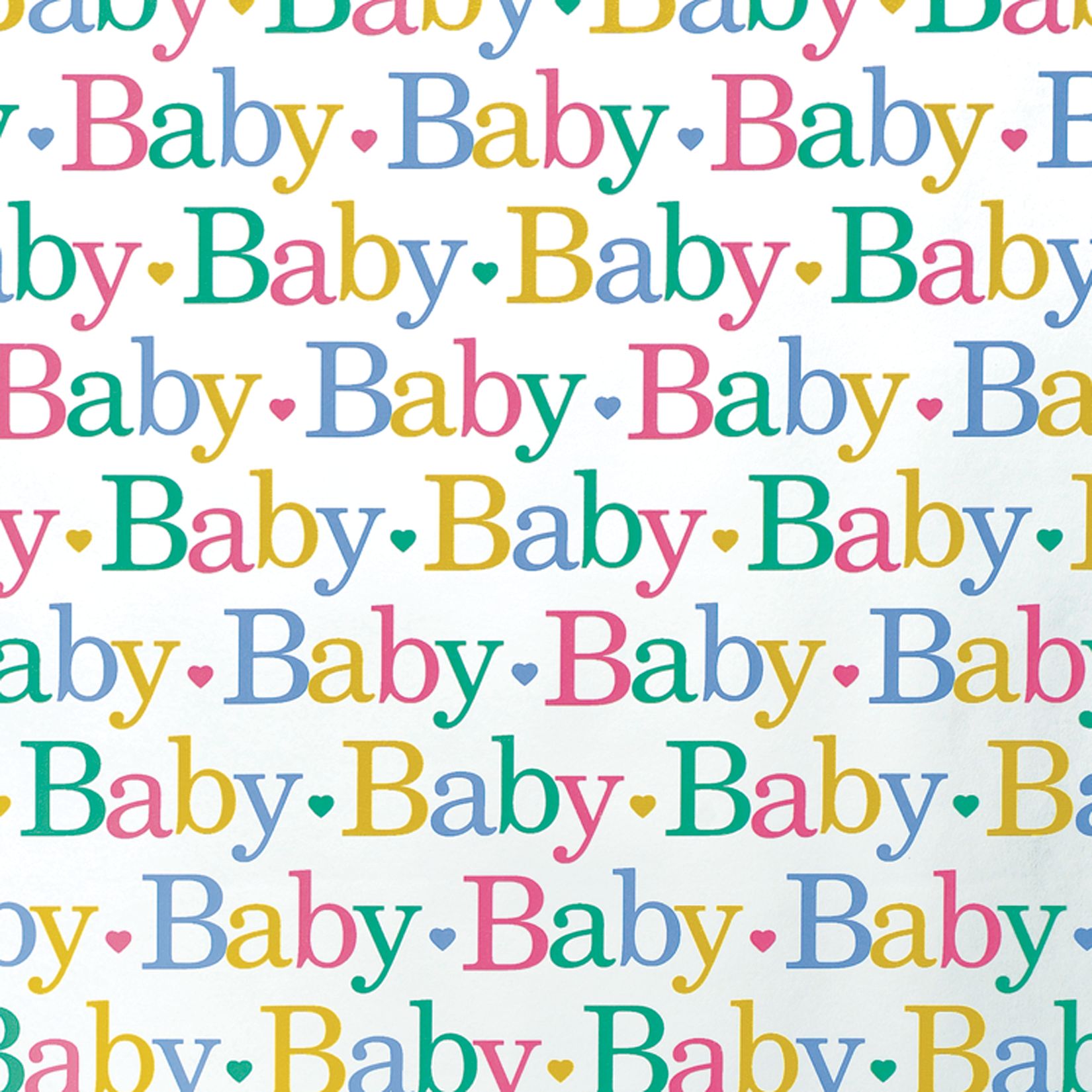 Jumbo Baby Colours Gift Wrap | Party City