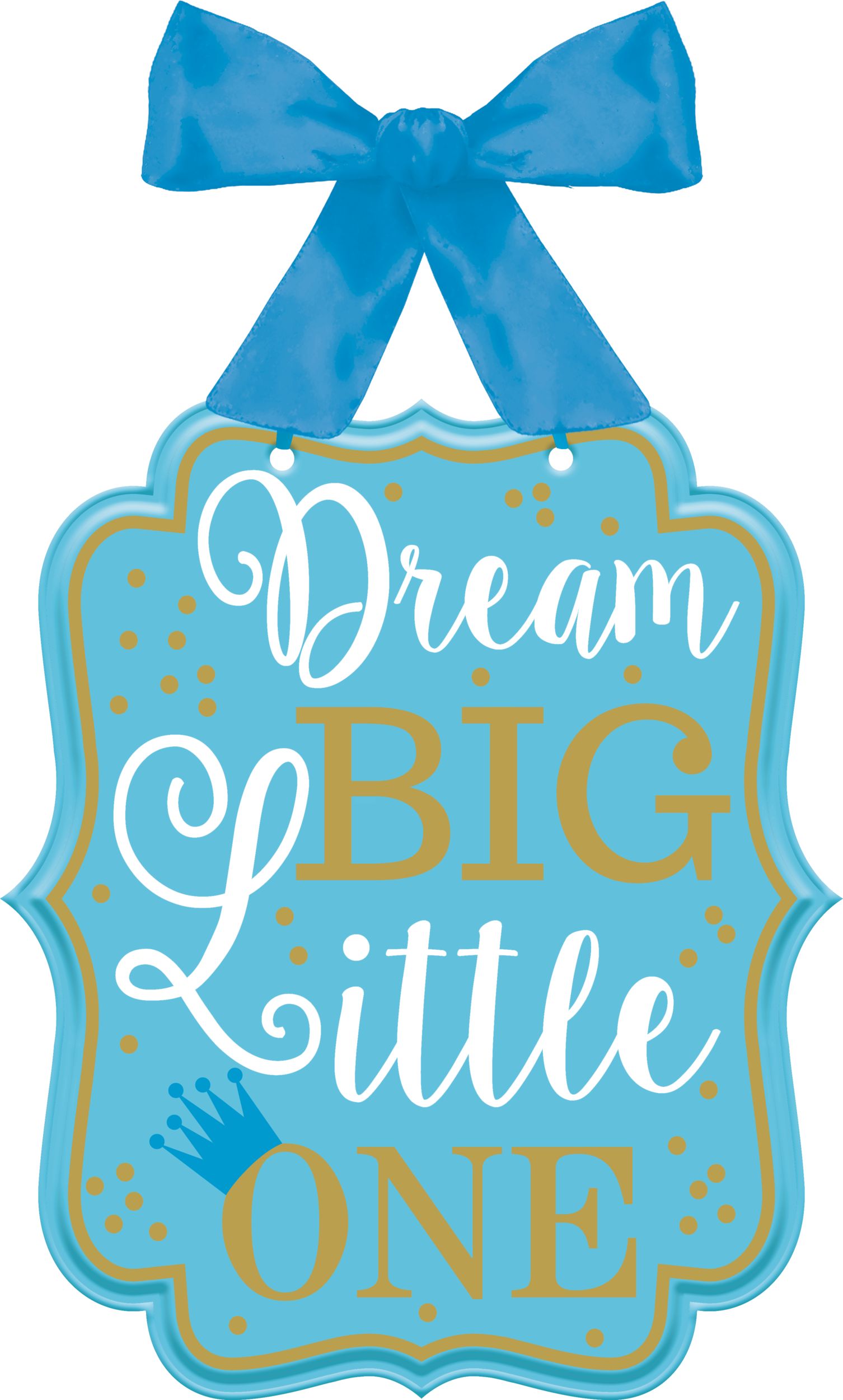 Blue Dream Big Sign | Party City