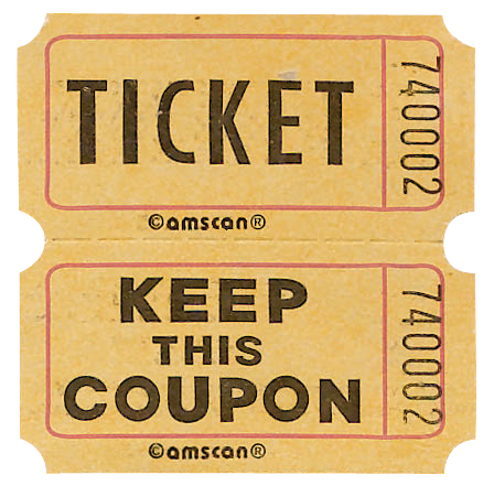 Two-Tiered Roll Raffle Tickets, Assorted, 2000-pk | Party City