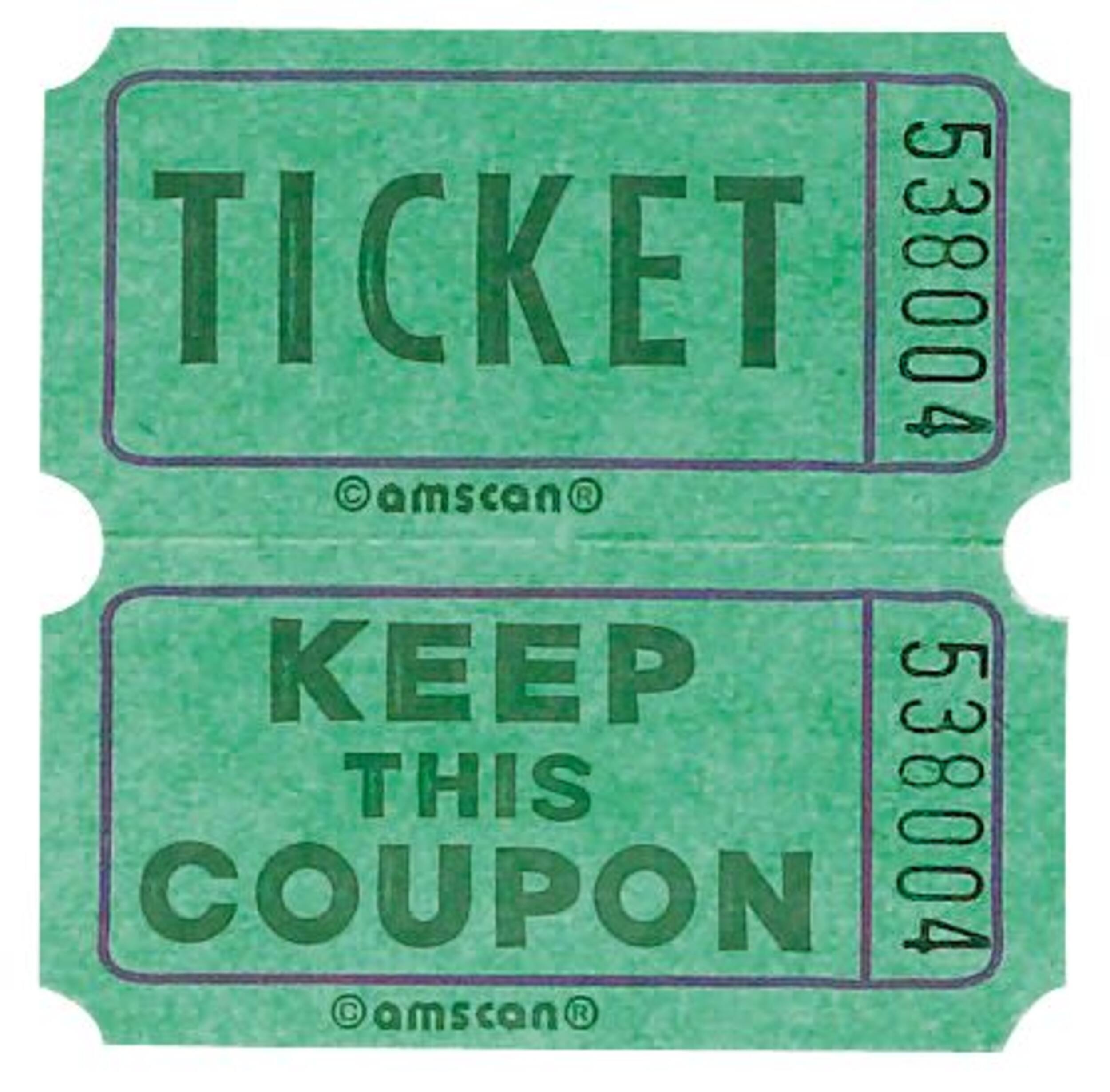 Billets de tirage à 2 sections, choix varié, paq. 2000 | Party City