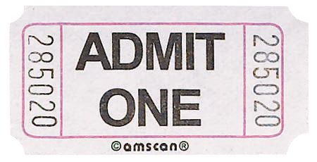 Blank Single Roll Ticket | Party City