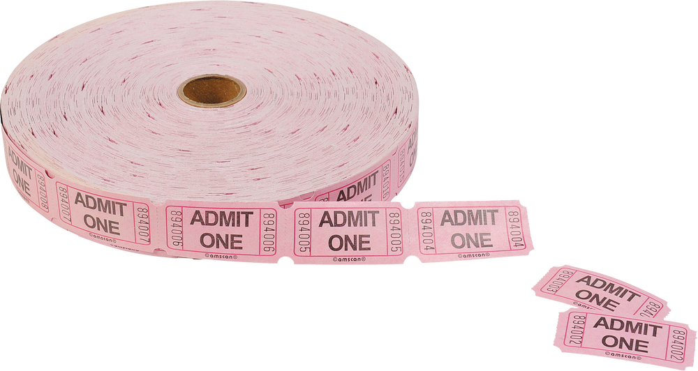 Blank Single Roll Ticket | Party City