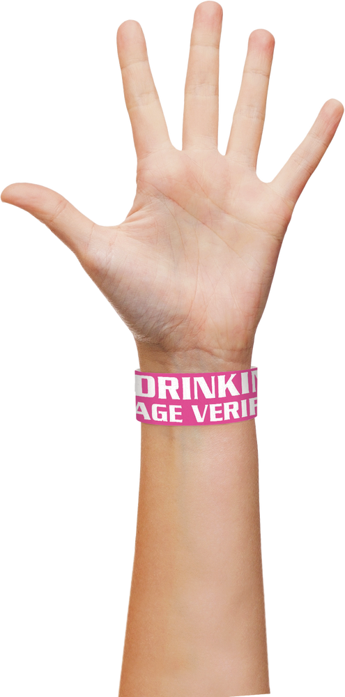 Pink Waterproof Wristbands, 500-pk | Party City