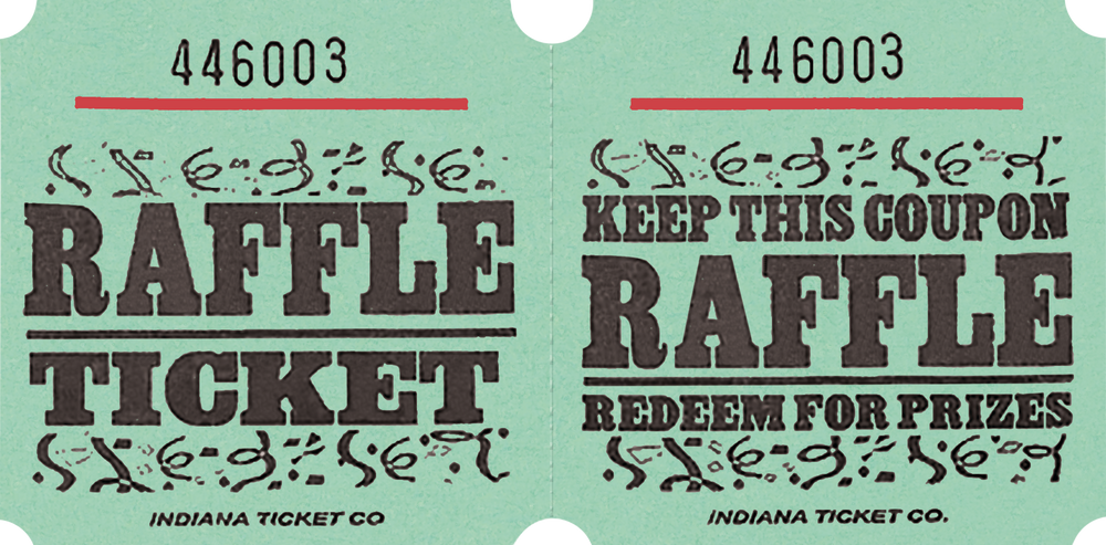 Green Raffle Ticket Roll | Party City