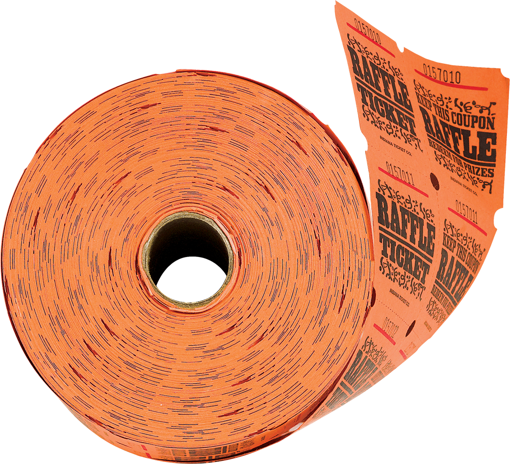 Orange Raffle Ticket Roll | Party City