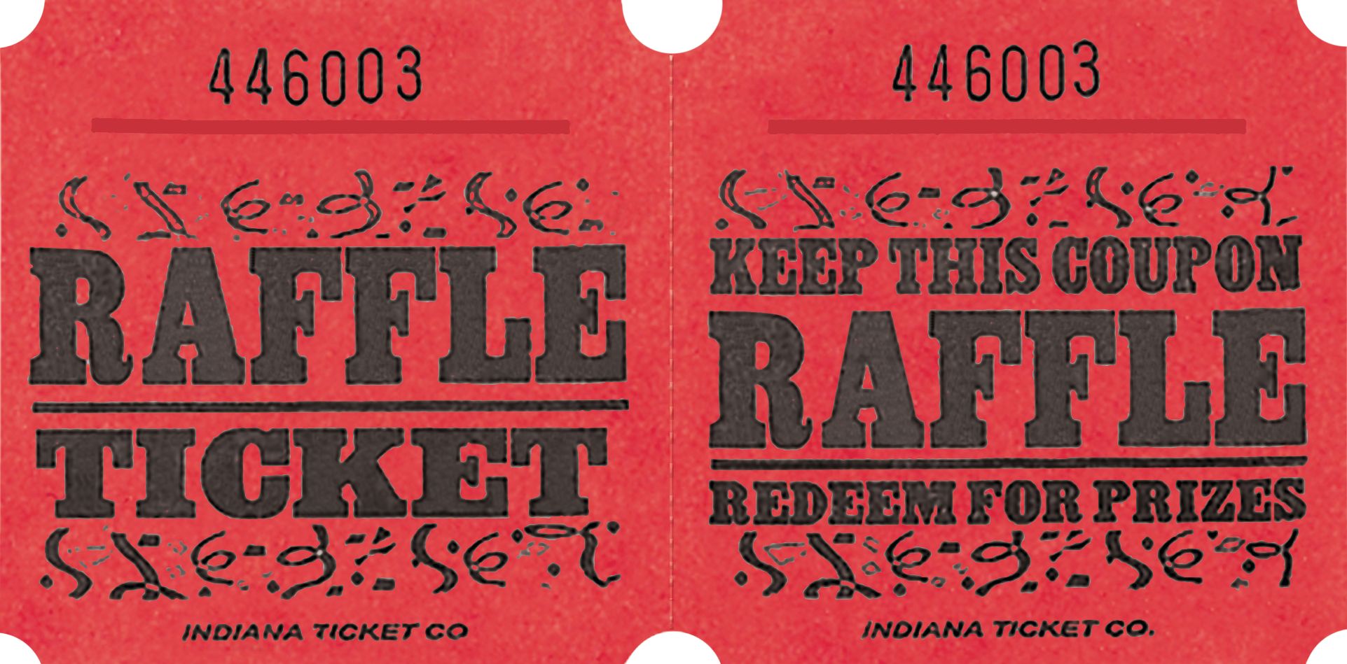 Red Raffle Ticket Roll | Canadian Tire