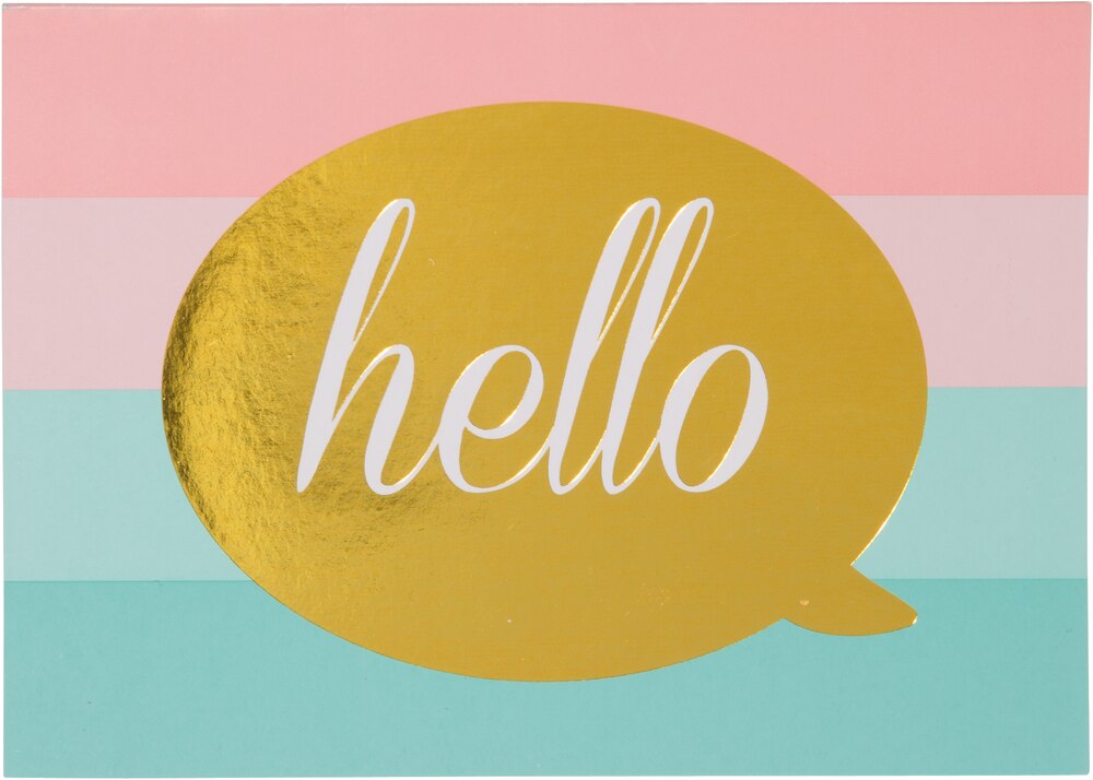 Fiches de notes métalliques Hello, pastel, paq. 20 | Canadian Tire