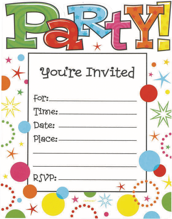 Party Time Invitation, 20-pk | Party City