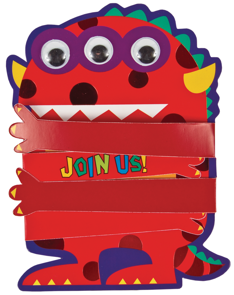 Large Birthday Mania Invitation, 8-pk | Party City