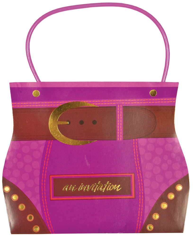 Jumbo Handbag Invitation, 8-pk | Party City