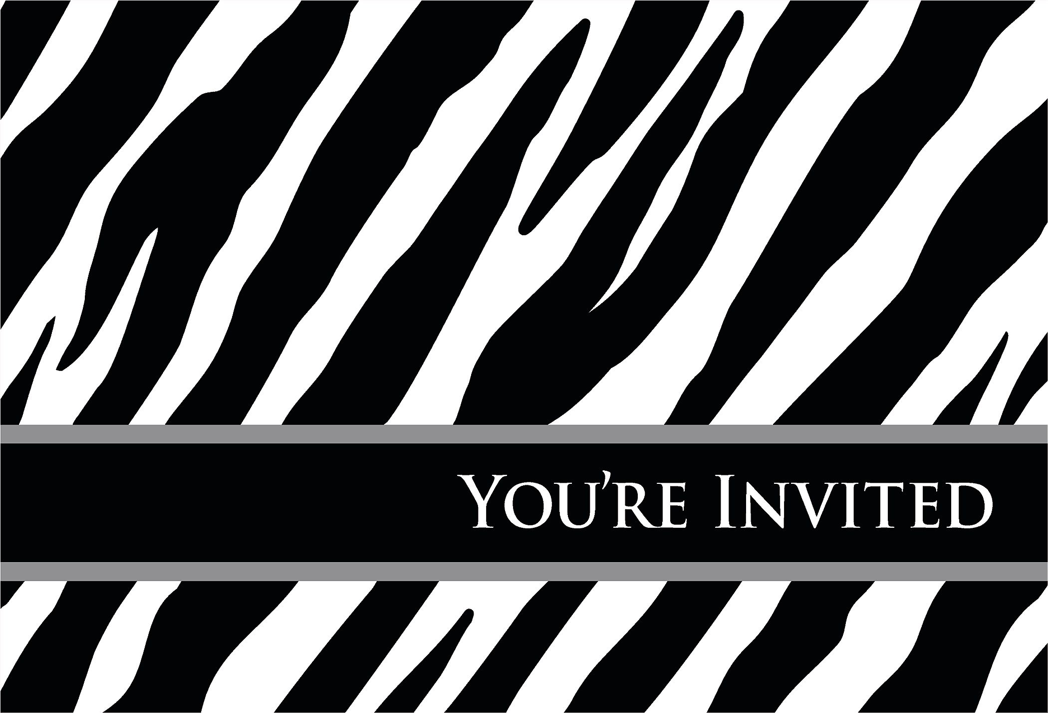 Zebra Invitations, 8-pk | Party City
