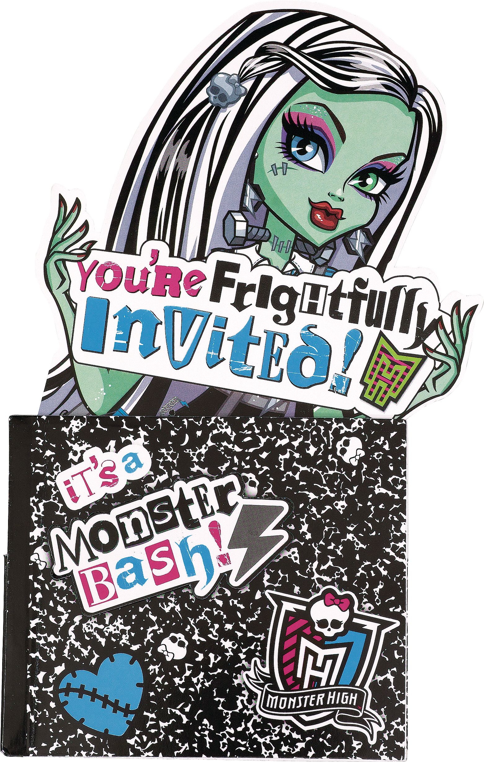 Invitations grand format Monster High, paq. 8 | Party City