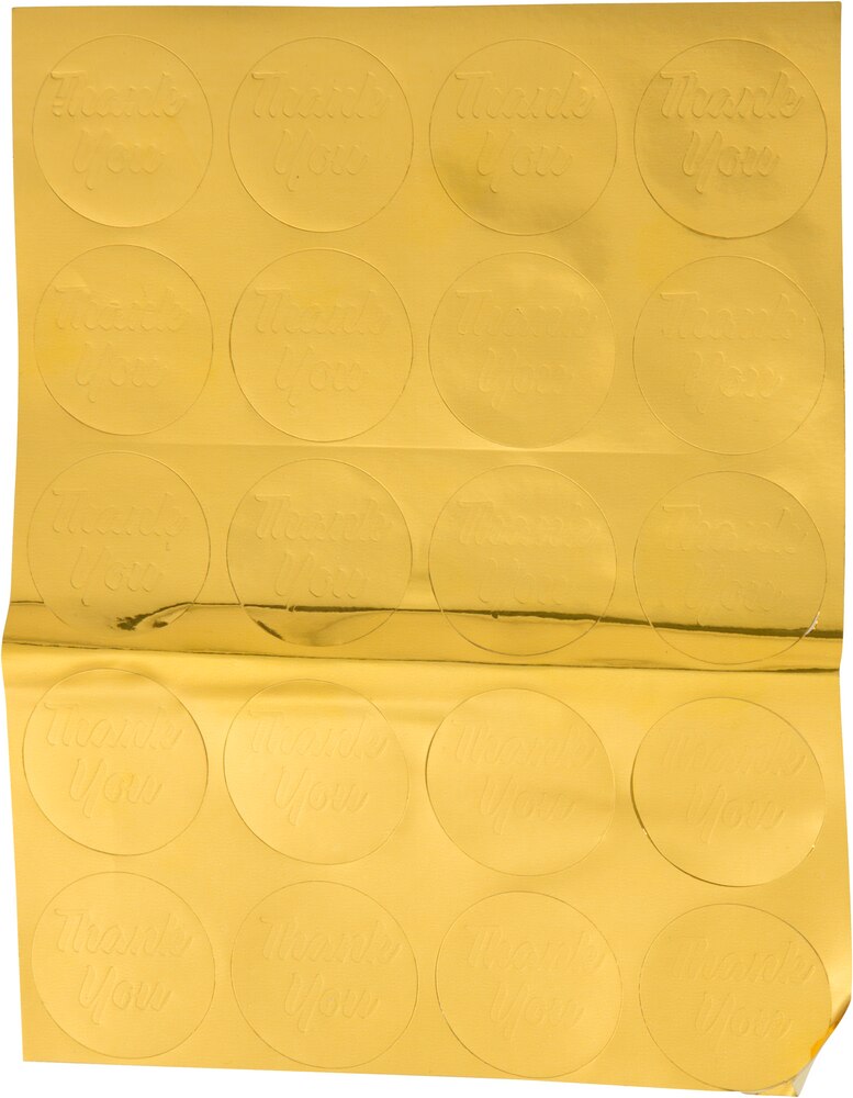 Metallic Gold Thank You Notes, 20-pk | Party City