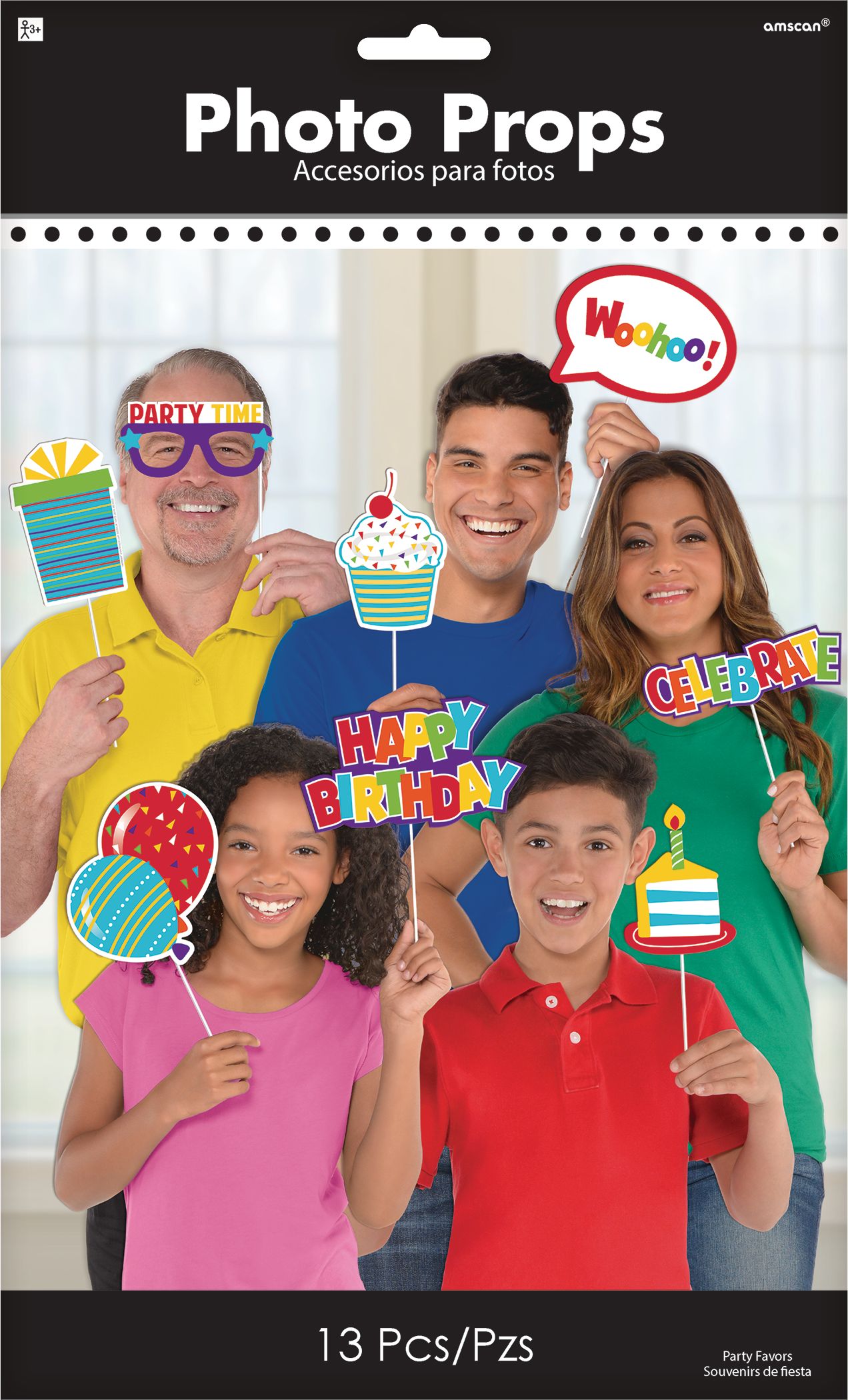 "Celebrate" Photo Booth Sign Props, Multi-Coloured, 14-in, 13-pk, for ...