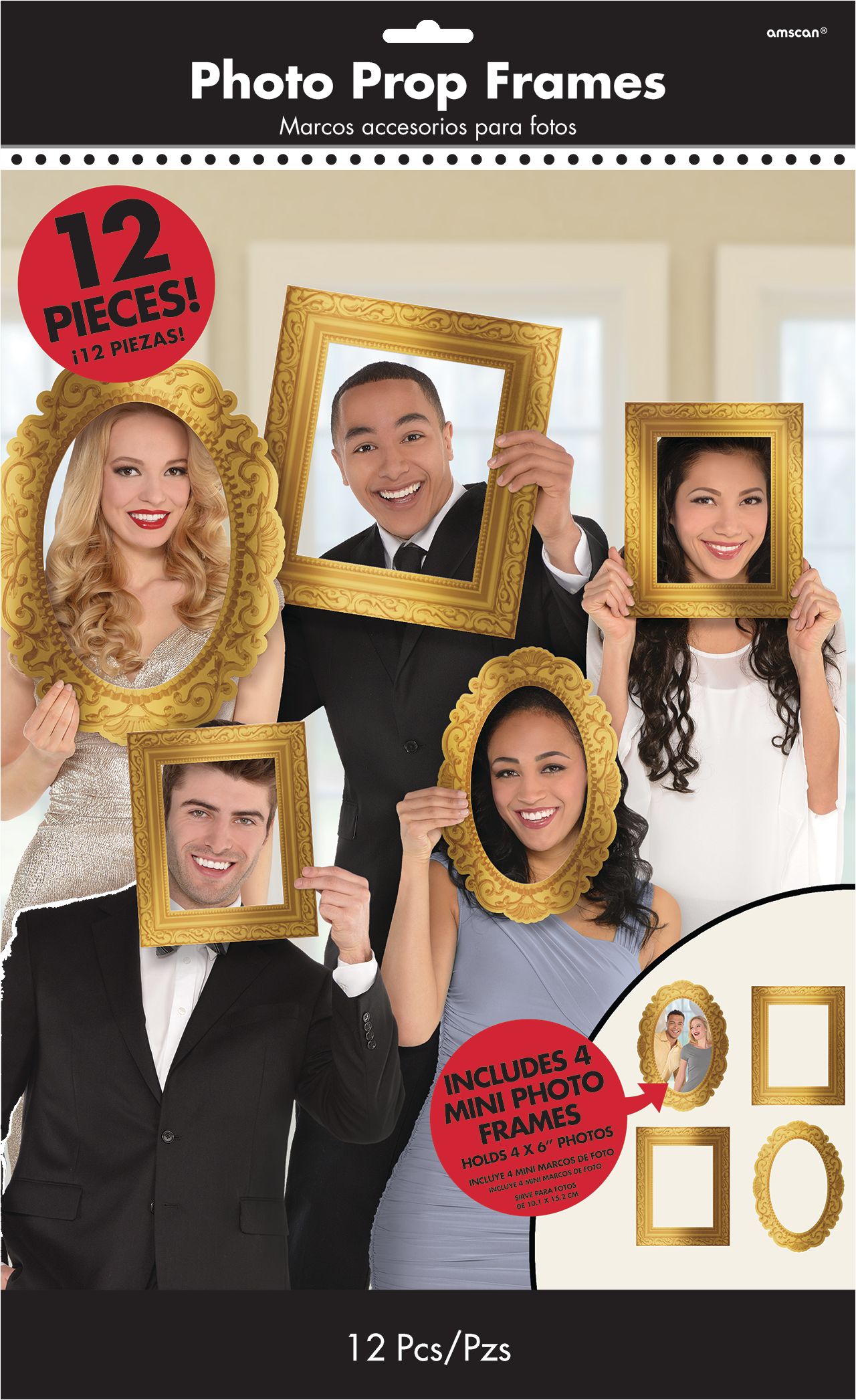 Gold Frame Photo Booth Props, 12-pc | Party City