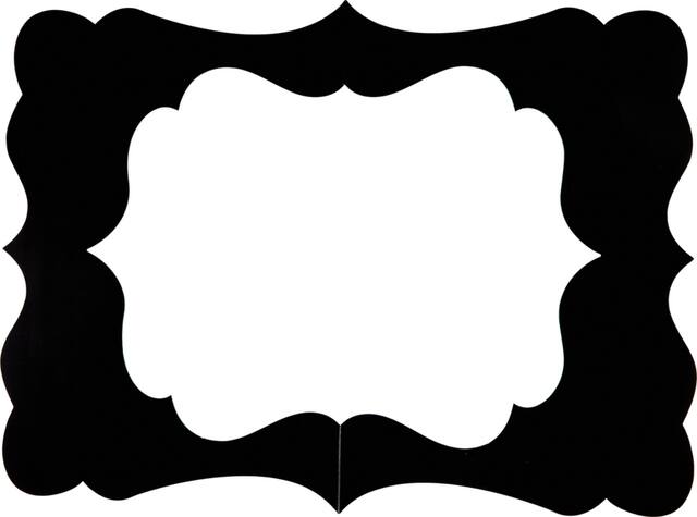 Black Scroll Frame Photo Booth Props, 12-pc | Canadian Tire