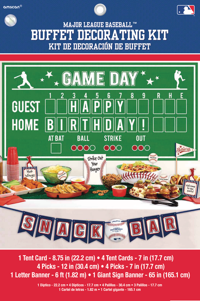 Baseball Buffet Decorating Kit, 13-pc | Party City