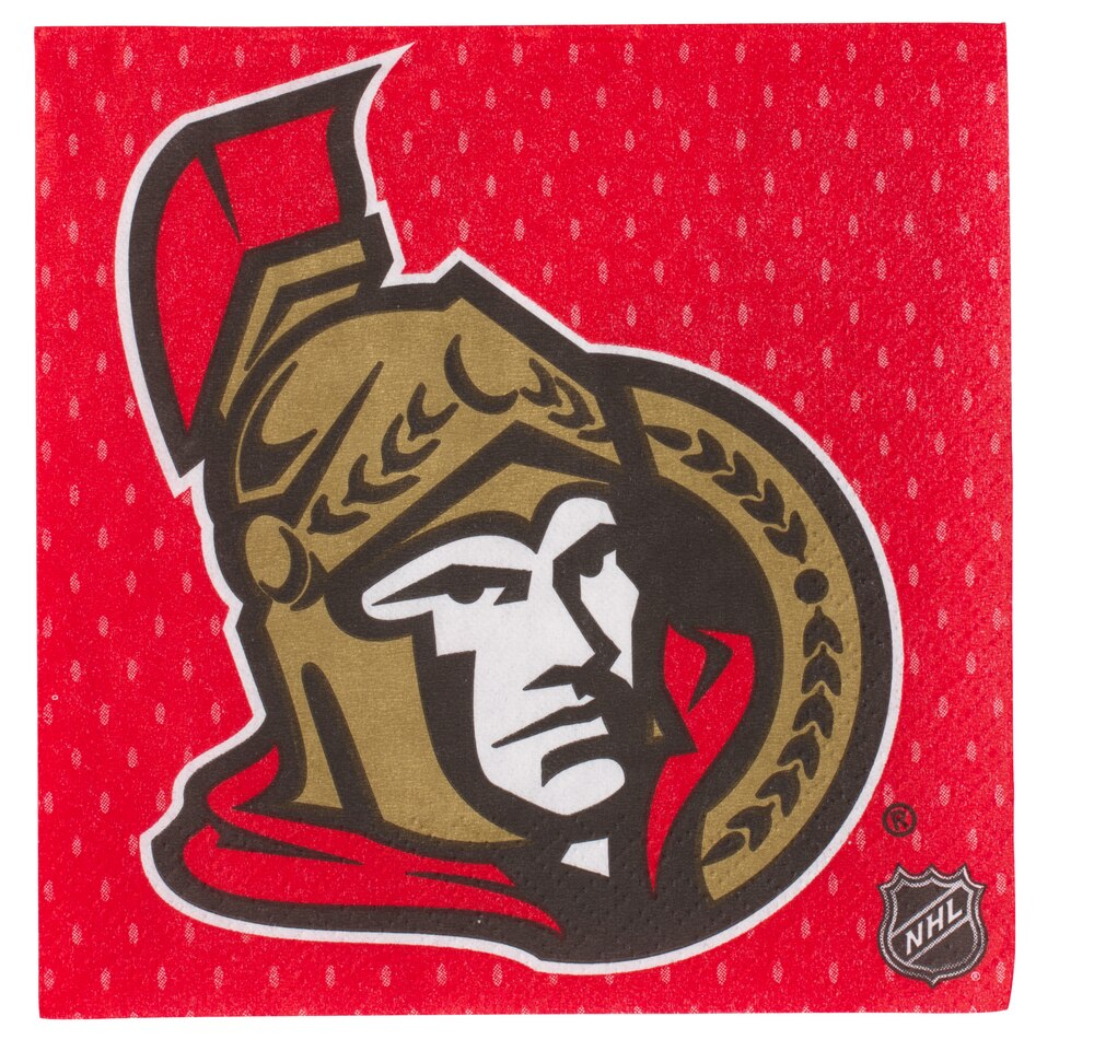 Ottawa Senators Beverage Napkins, 16-pk | Canadian Tire