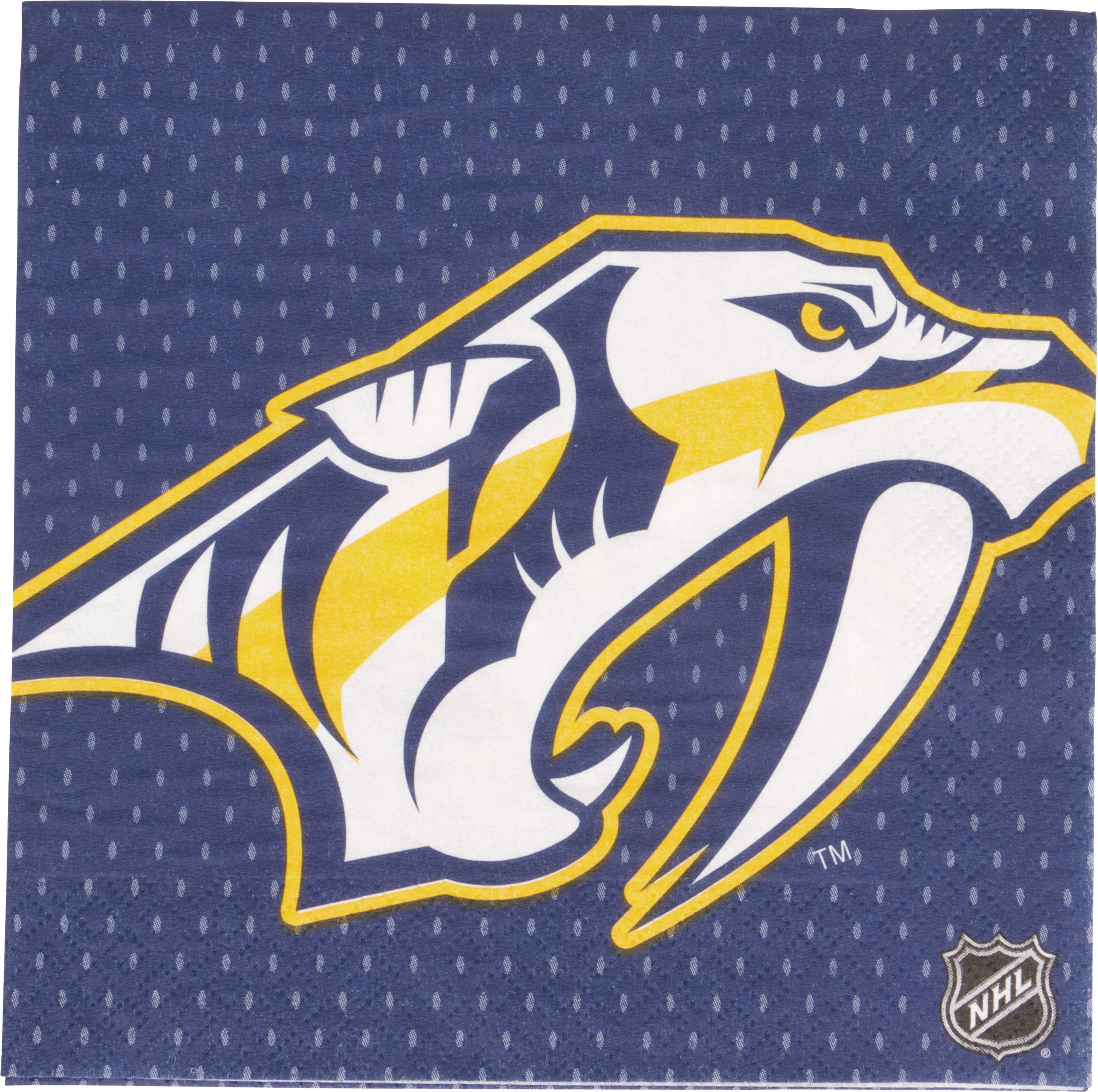 National Hockey League NHL Nashville Predators Square Paper Disposable ...