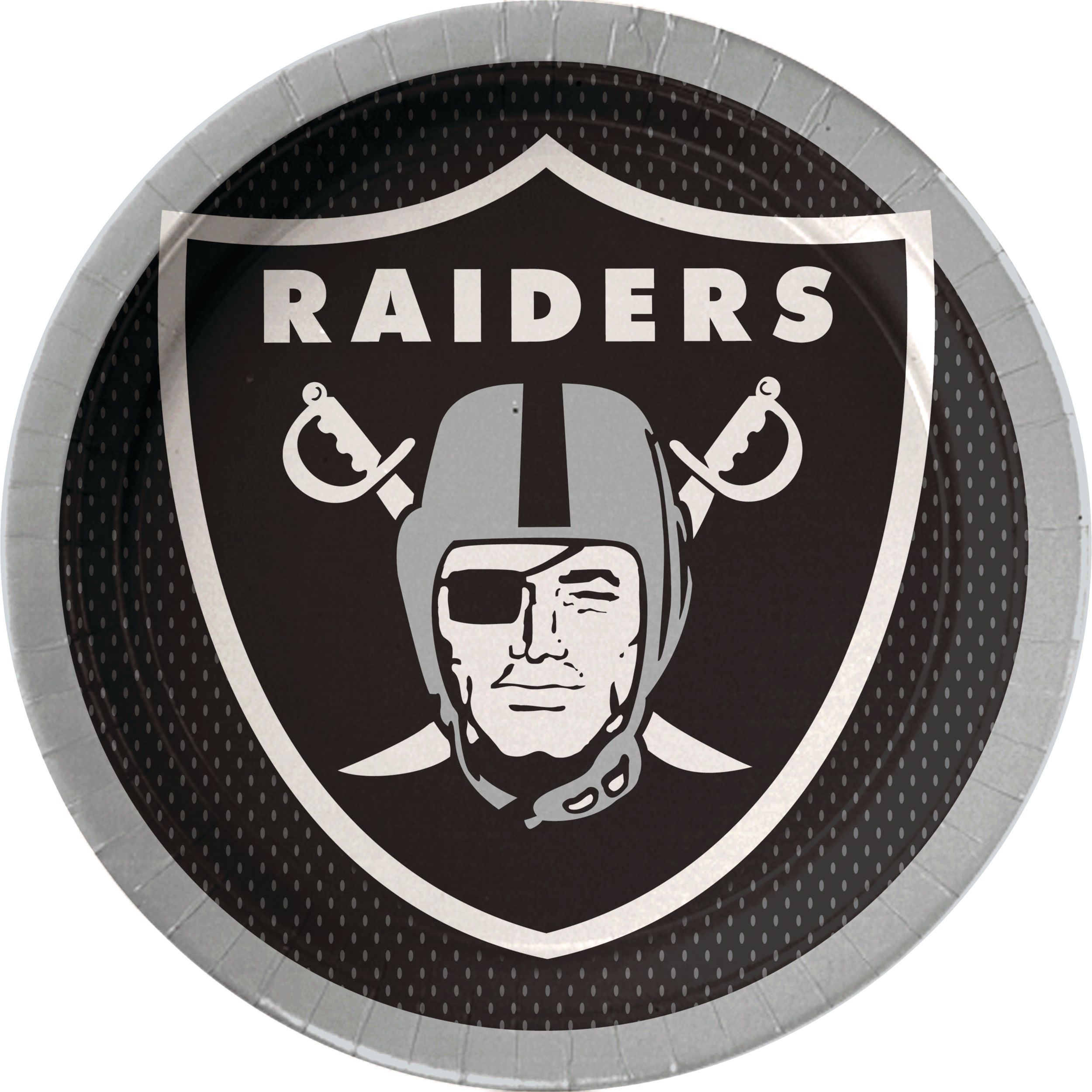 Oakland Raiders Lunch Plates, 18-pk | Party City