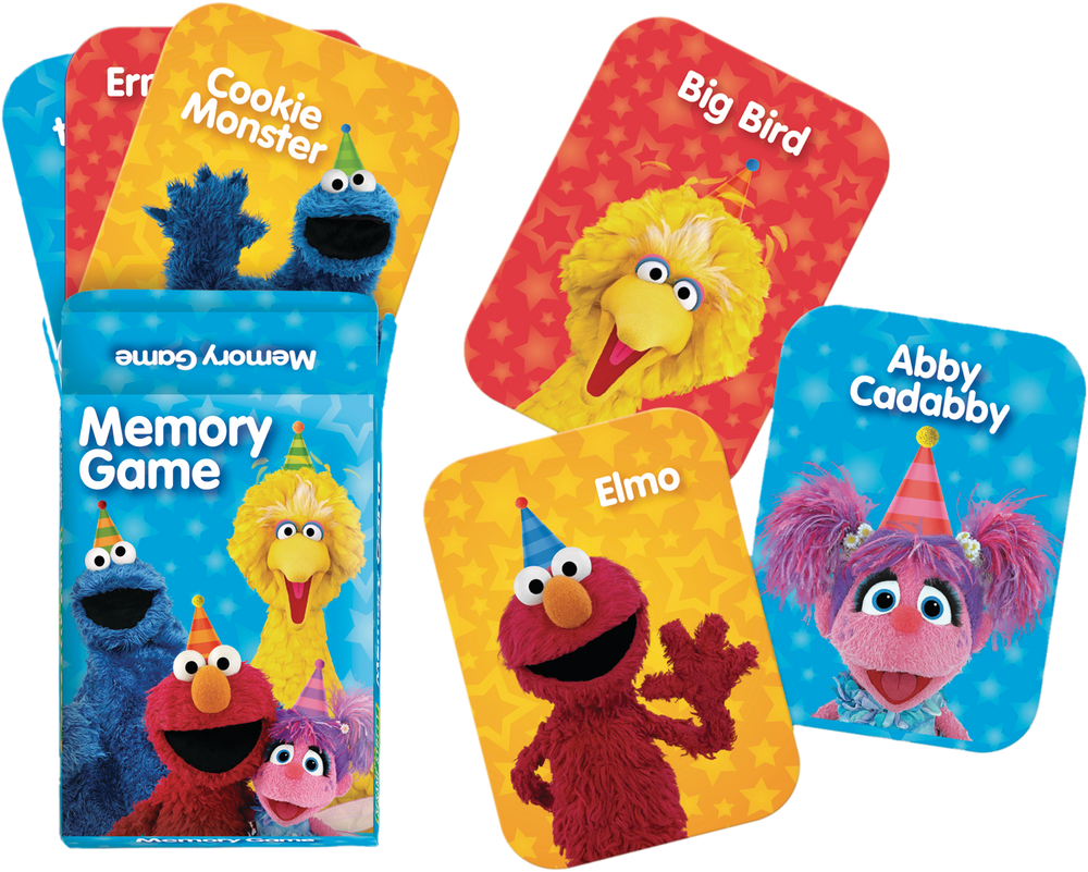 Sesame Street Memory Match Games for Birthday Party Favours, 6-pk ...