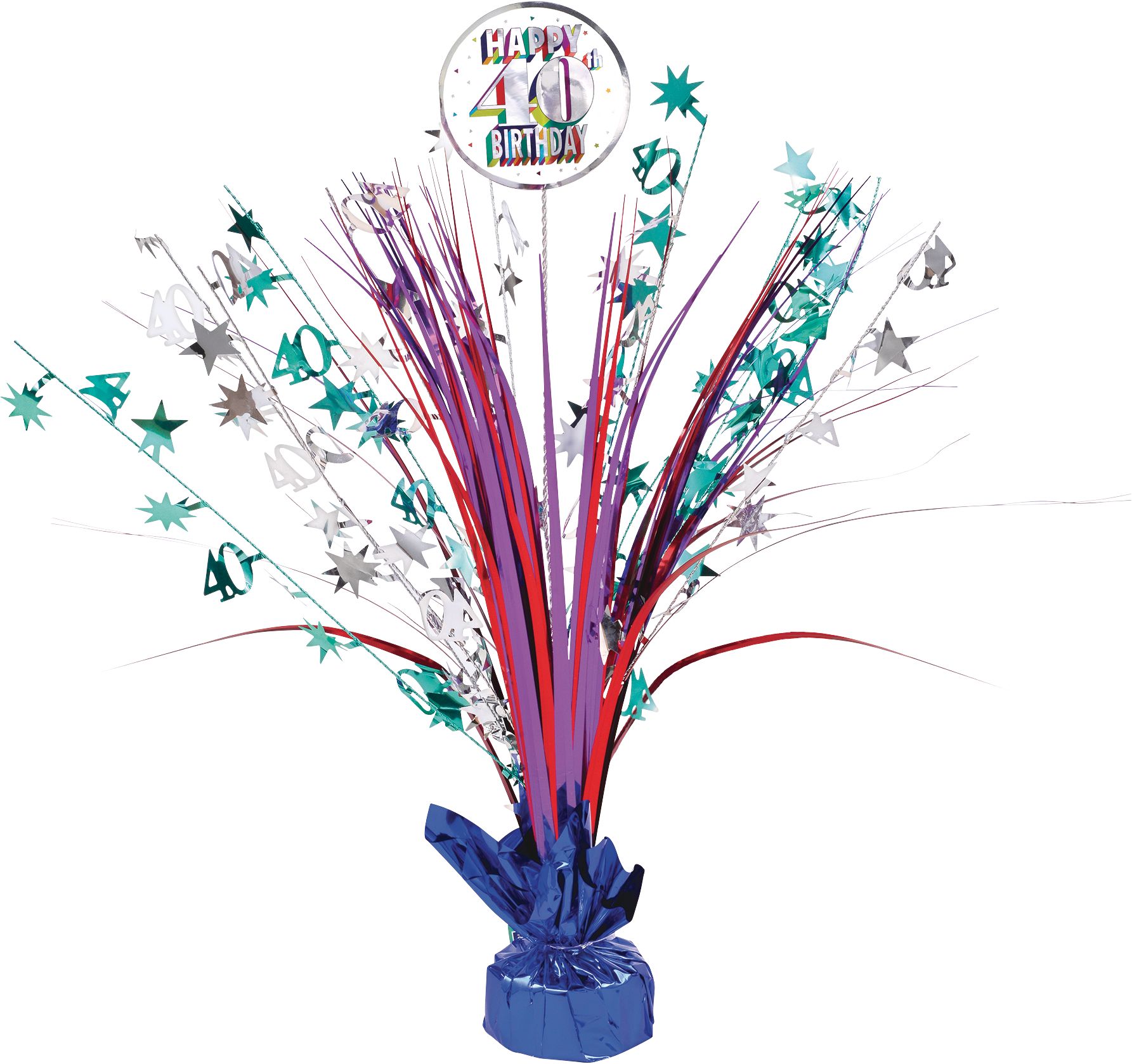 Here's to 40 Birthday Spray Centerpiece | Party City