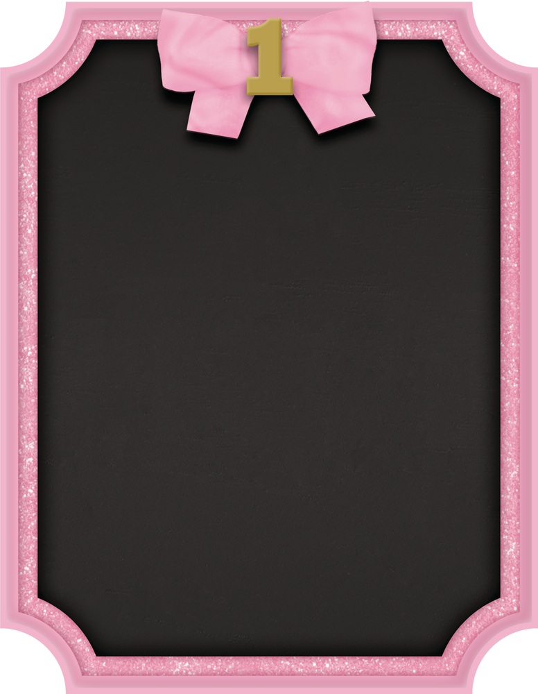 Glitter Pink Border Chalkboard Easel Sign | Canadian Tire