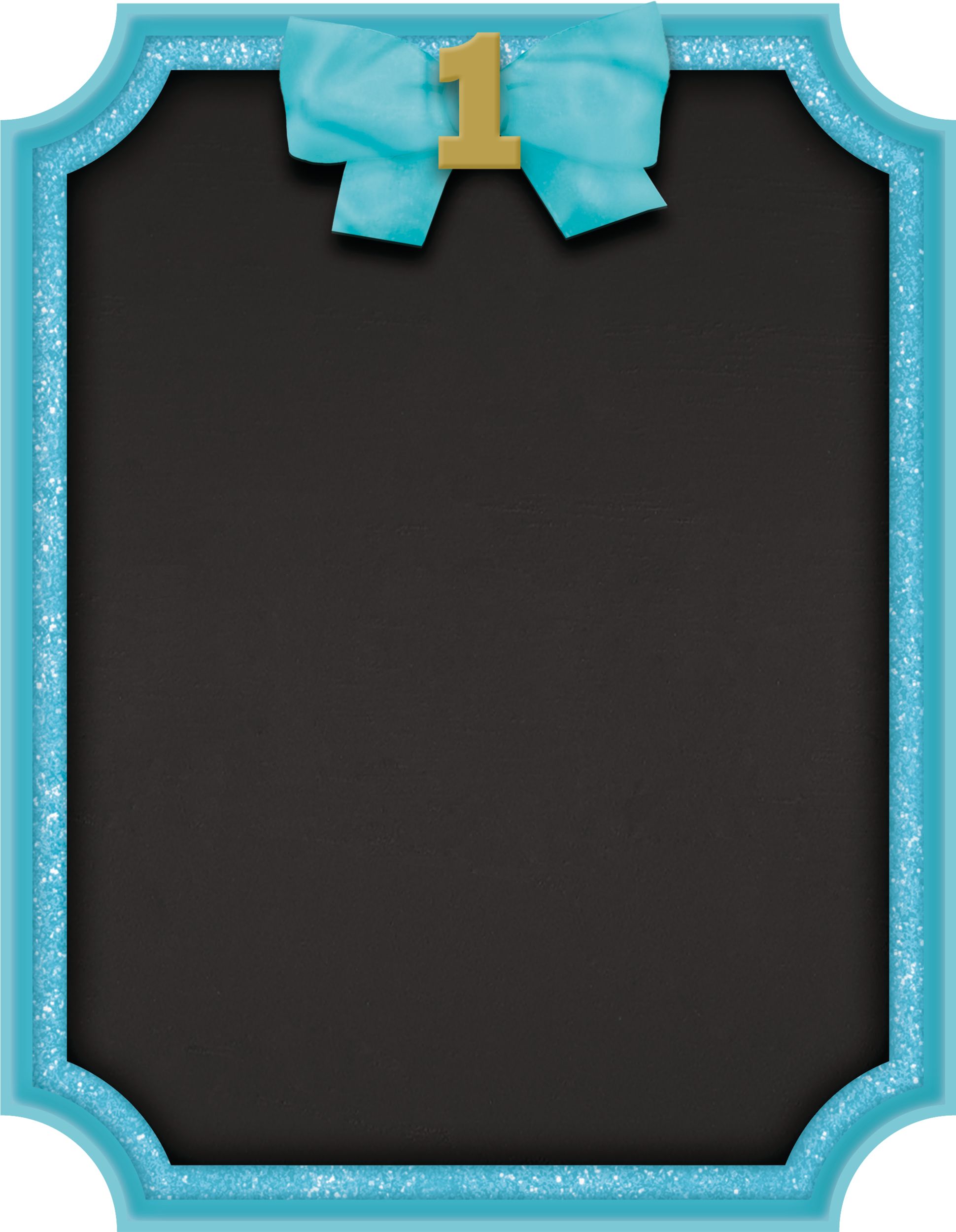 Glitter Blue Border Chalkboard Easel Sign | Canadian Tire
