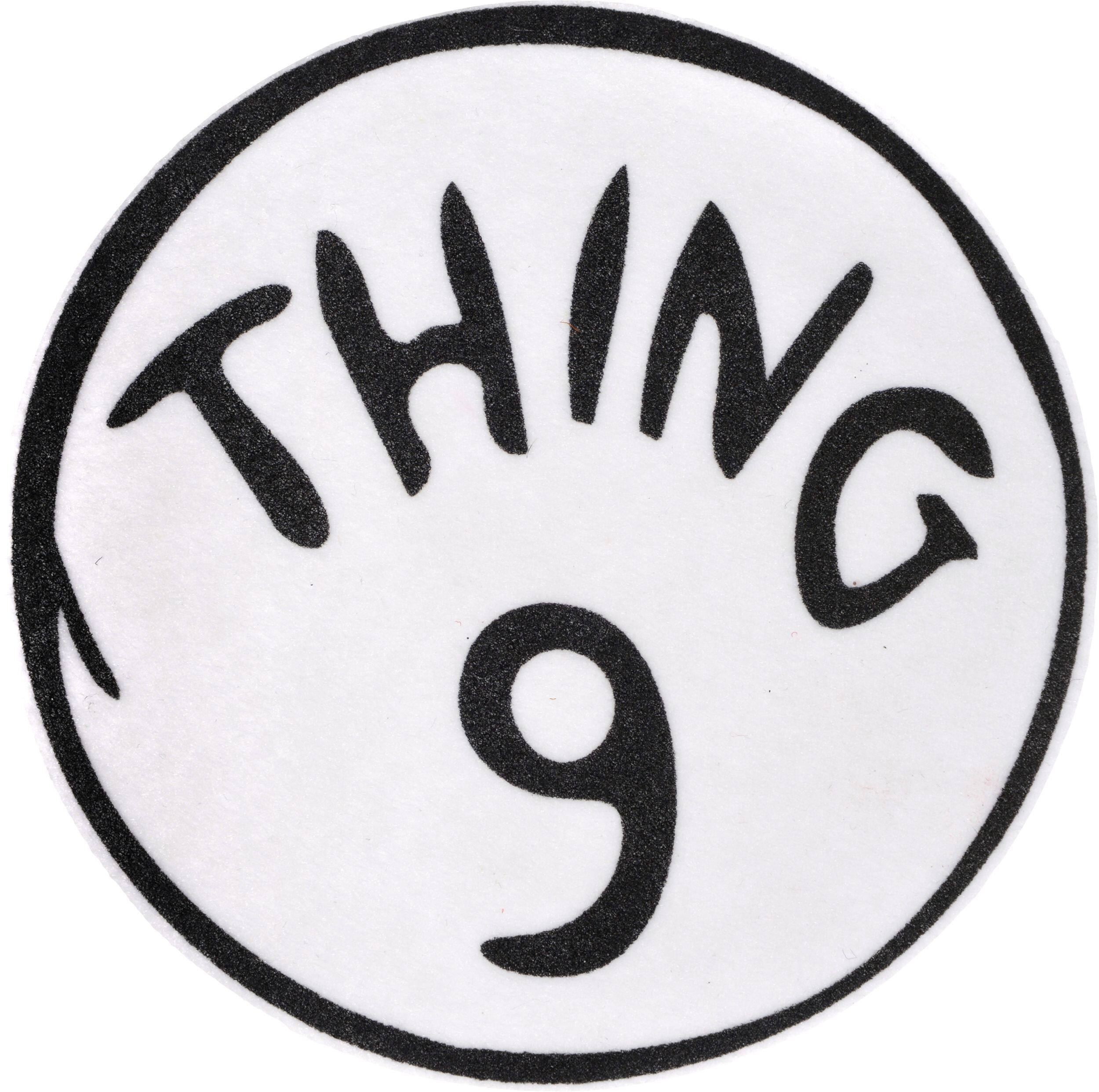 Dr. Seuss Thing 1 to Thing 9 Iron-On Patches, Adult, 9-pc | Party City