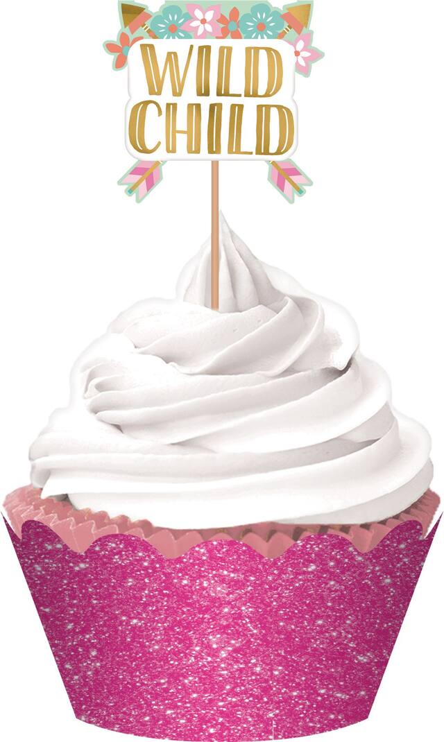 Boho Birthday Party Cupcake Kit for 24 | Party City