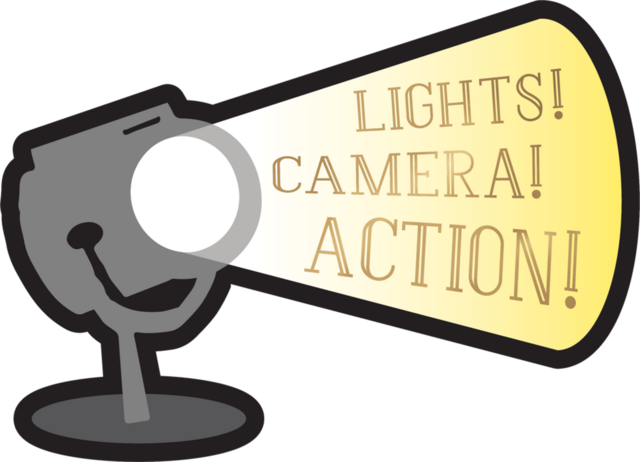 Découpes en papier cartonné, soirée cinéma, paq. 12 | Party City