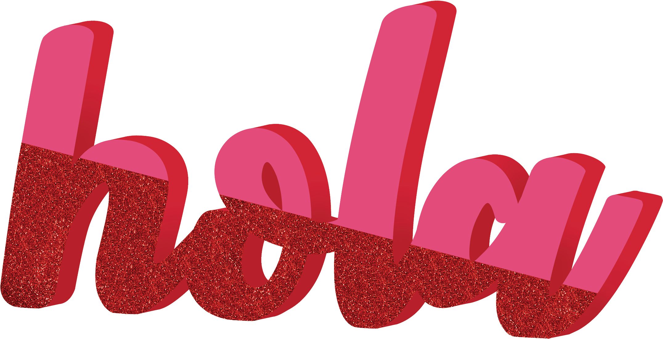 Glitter Hola Block Letter Sign | Canadian Tire